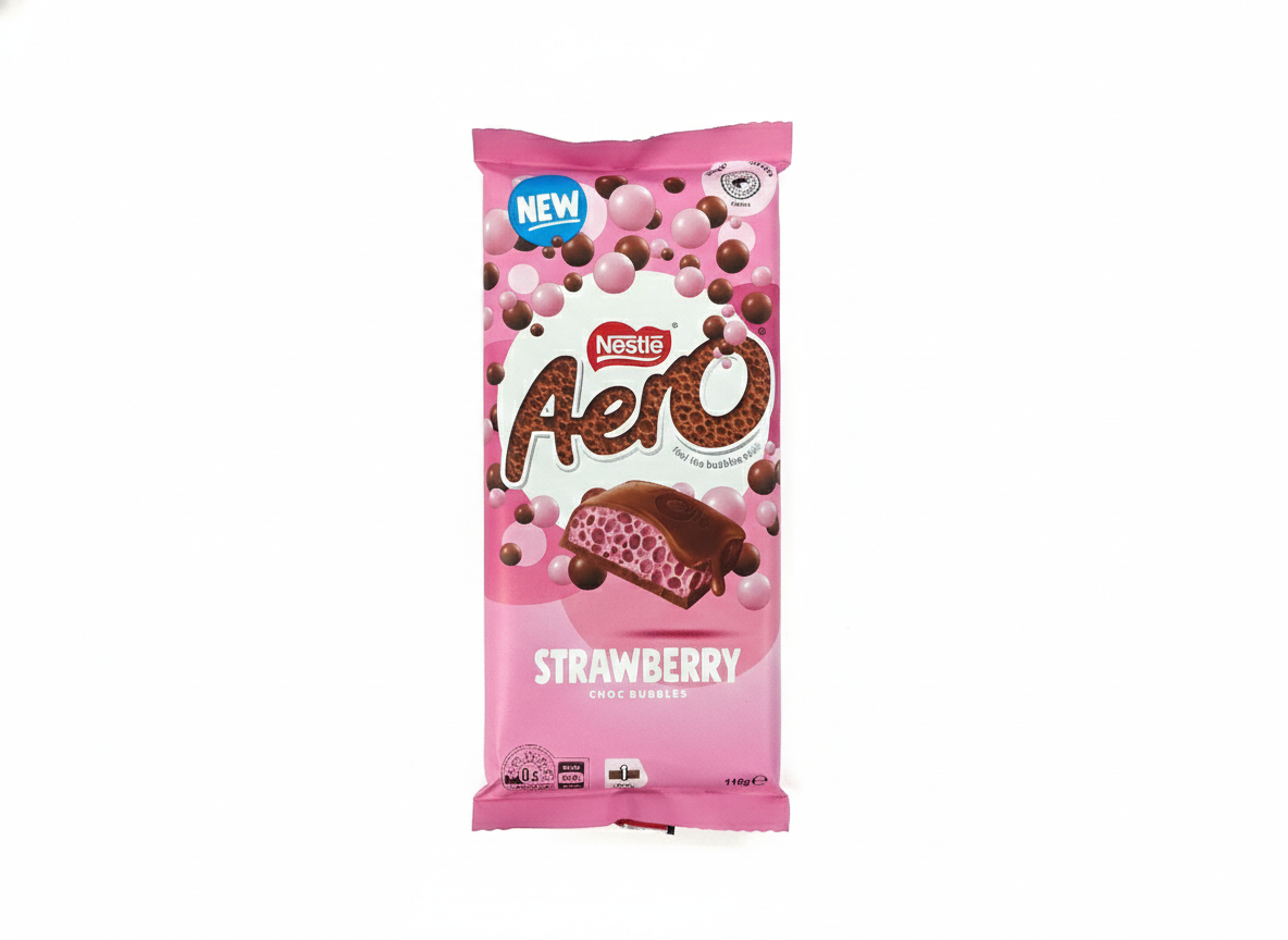 Aero Strawberry Choc Bubbles – Exotic Snack Guys CT